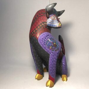 EL Toro Rojo handcrafted Oaxacan Alebrije, wood carving