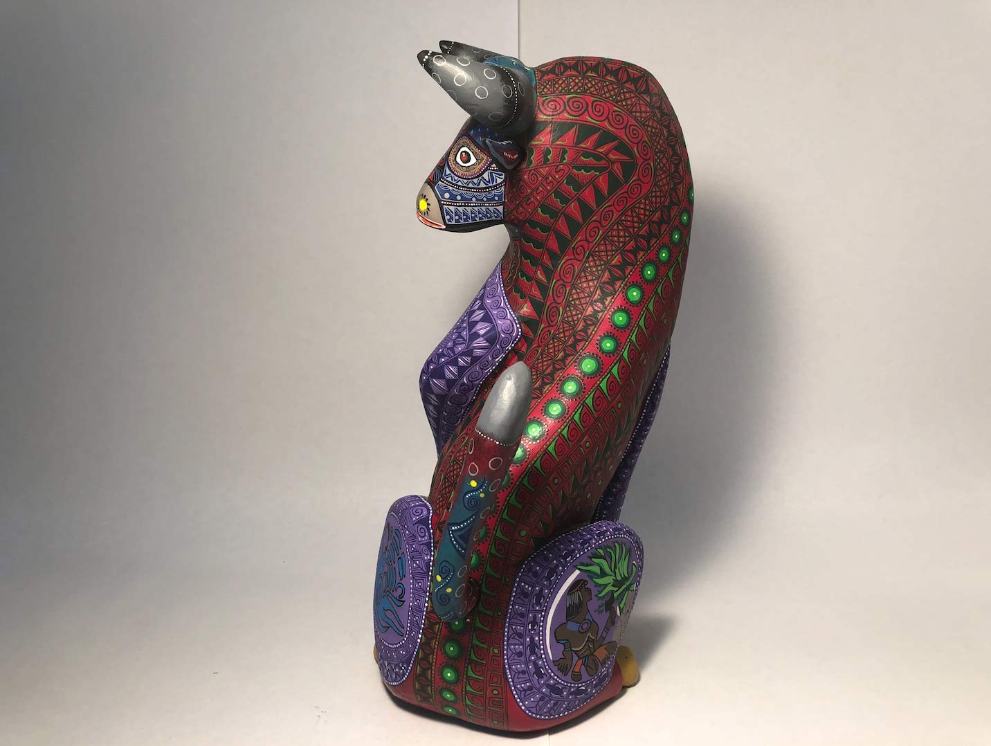 EL Toro Rojo handcrafted Oaxacan Alebrije, wood carving