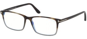 tom ford eyeglasses tf5584b tf/5584/b 056 shiny havana/grey optical frame 54mm (havana, 54)