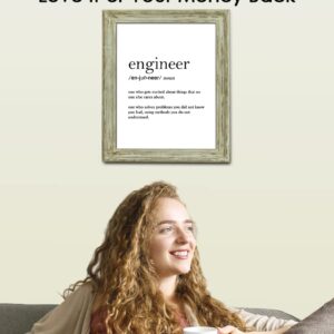 Engineer Funny Definition: 8x10 Unframed Chic, Boho & Modern Typography Wall Art Poster Print for Office, Classroom, Dorm & Bedroom Decor - Creative Idea for Engineers & Engineering Students