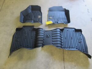 mopar ram 1500 2500 3500 4500/5500 black all weather floor mats oem