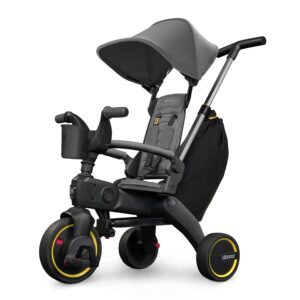 doona liki trike s3, greyhound - 5-in-1 compact, foldable tricycle - suitable for toddlers 10 to 36 months