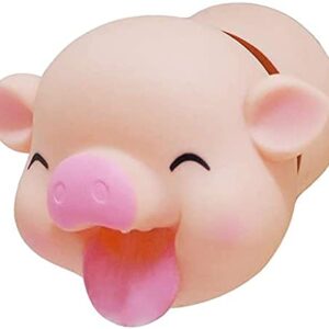 Odowalker Cartoon Pig Head Faucet Extender Washbasin Bath Spout Cover Cute Animal Faucet Cover Bath Fun