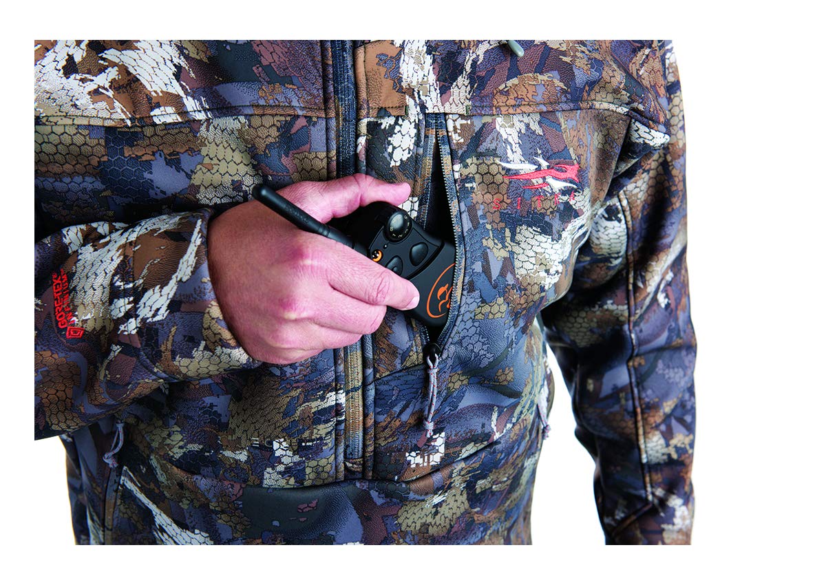 Sitka Men's Hunting Windproof Gore-Tex Camo Dakota Hoody, Optifade Timber, Medium