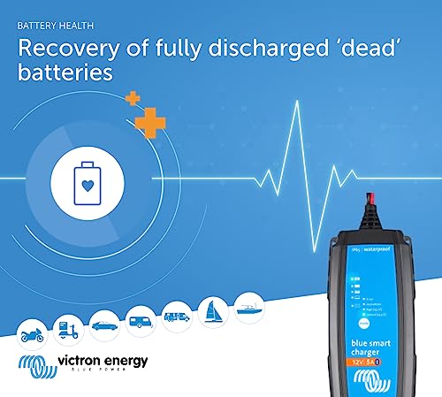 Victron Energy Blue Smart IP65 12-Volt 5 amp Battery Charger (Bluetooth)