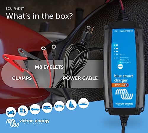 Victron Energy Blue Smart IP65 12-Volt 5 amp Battery Charger (Bluetooth)