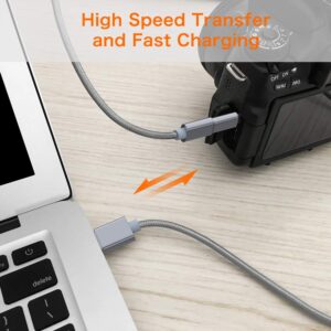 USB C to Mini USB 2.0 Adapter, (2-Pack)Type C Female to Mini USB 2.0 Male Convert Connector Support Charge & Data Sync Compatible GoPro Hero 3+, MP3 Players, Dash Cam, Digital Camera, GPS Receiver etc