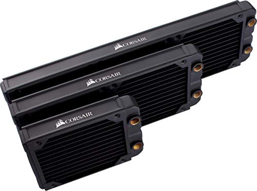 CORSAIR Hydro X Series XR5 360mm Water Cooling Radiator - Triple 120mm Fan Mounts - Premium Copper Construction - Easy Installation - Black