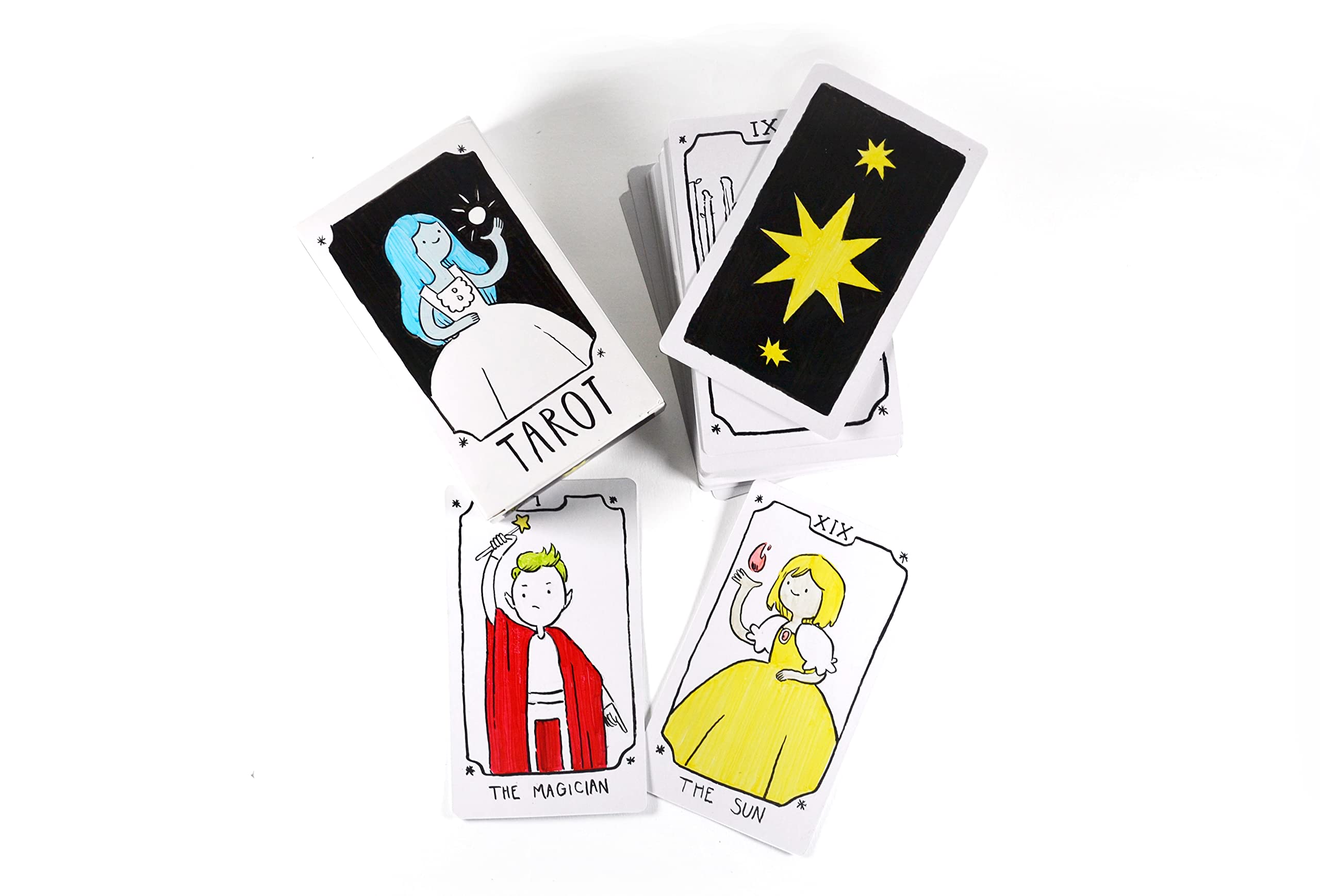 Apostrophe Games Tarot Size Blank Playing Cards (Matte Finish) 4.72" x 2.76", 80 Blank Cards and Blank Box, Flash Cards, Board Game Cards, Study Guide & Note Cards