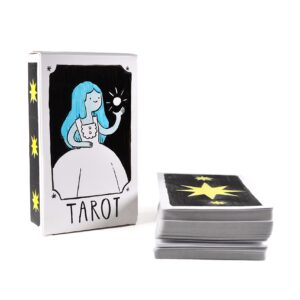 Apostrophe Games Tarot Size Blank Playing Cards (Matte Finish) 4.72" x 2.76", 80 Blank Cards and Blank Box, Flash Cards, Board Game Cards, Study Guide & Note Cards