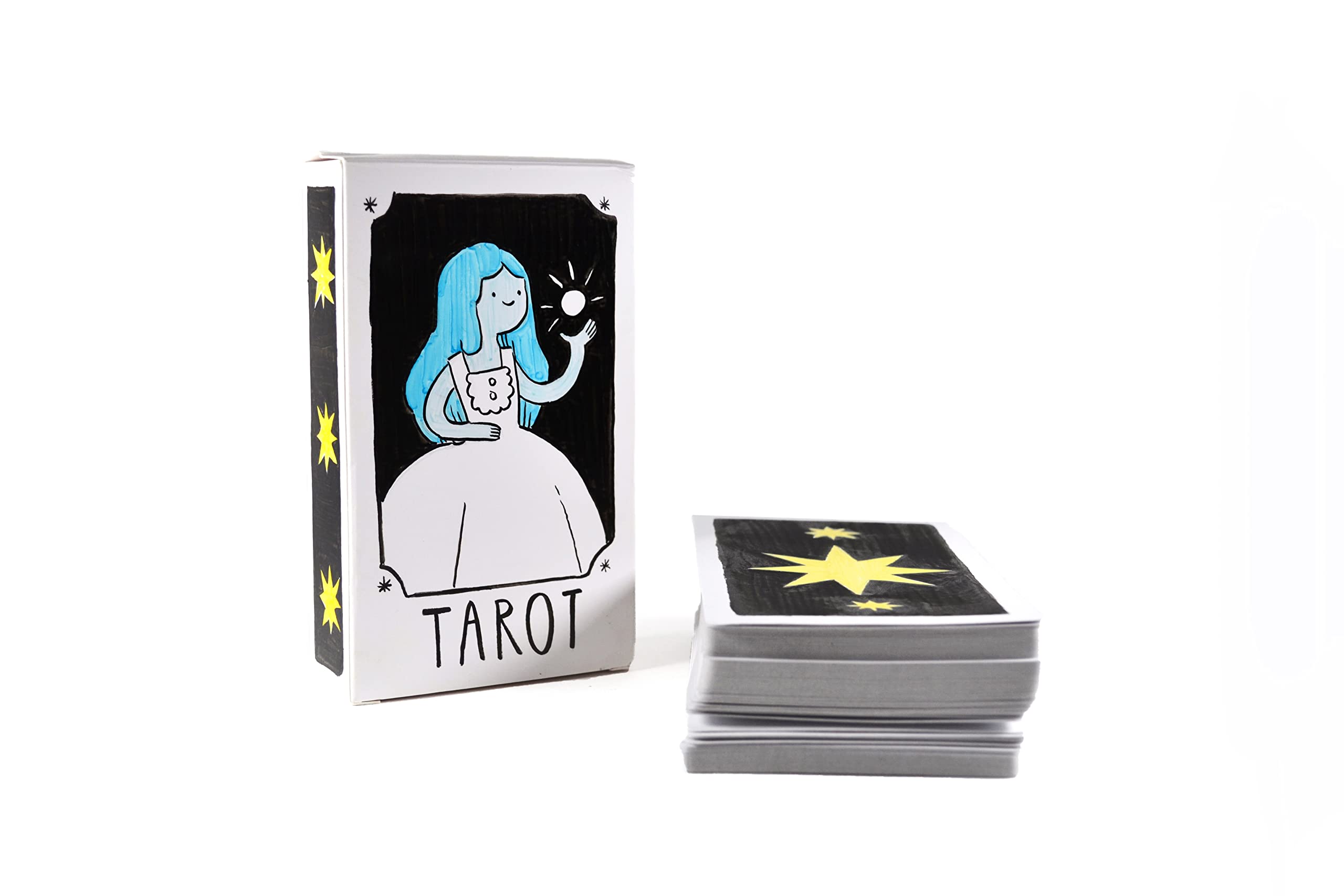 Apostrophe Games Tarot Size Blank Playing Cards (Matte Finish) 4.72" x 2.76", 80 Blank Cards and Blank Box, Flash Cards, Board Game Cards, Study Guide & Note Cards