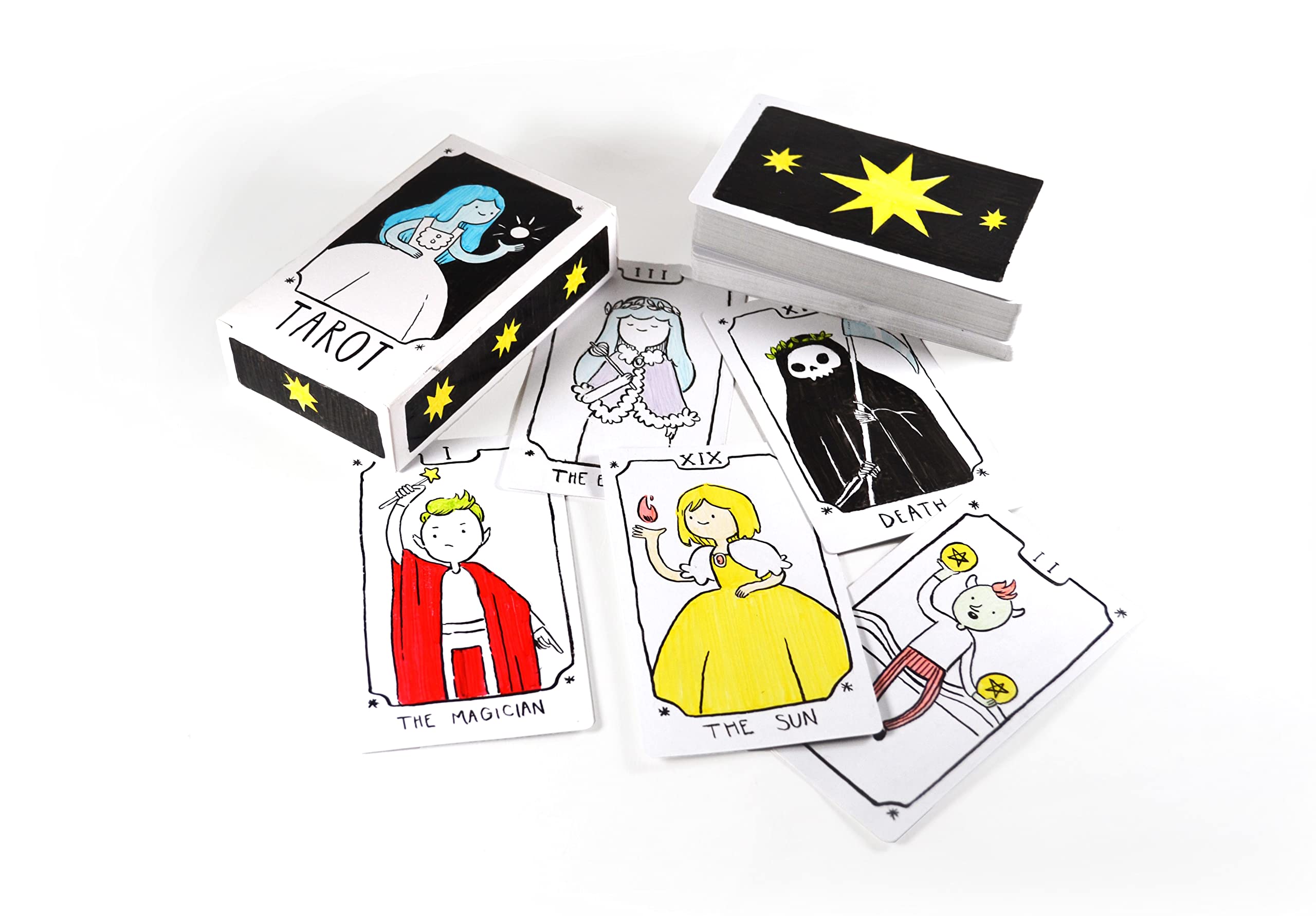 Apostrophe Games Tarot Size Blank Playing Cards (Matte Finish) 4.72" x 2.76", 80 Blank Cards and Blank Box, Flash Cards, Board Game Cards, Study Guide & Note Cards