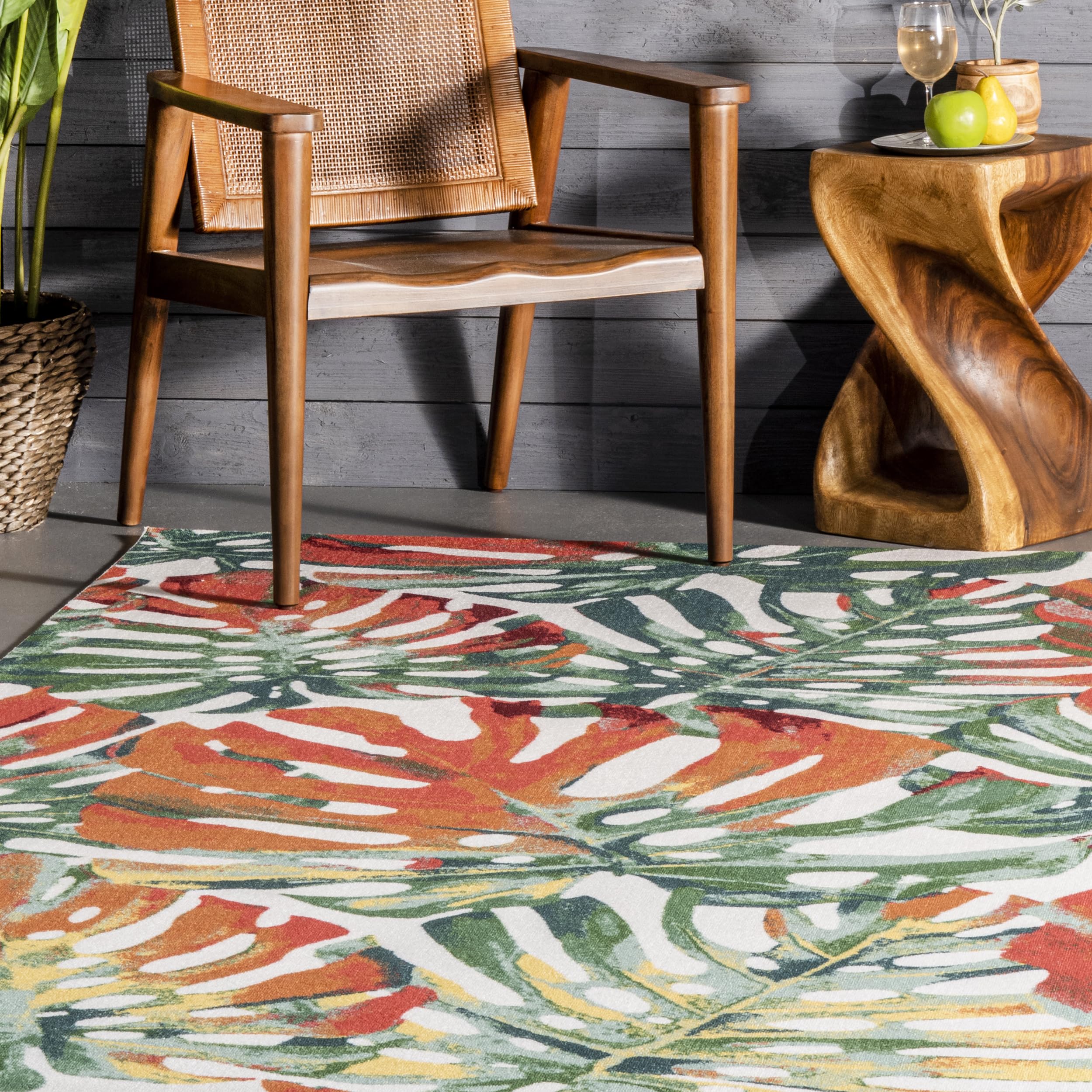 nuLOOM Contemporary Floral Janice Area Rug, 9x12, Multi