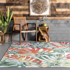 nuLOOM Contemporary Floral Janice Area Rug, 9x12, Multi