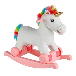 rockin' rider celeste 2-in-1 unicorn, white