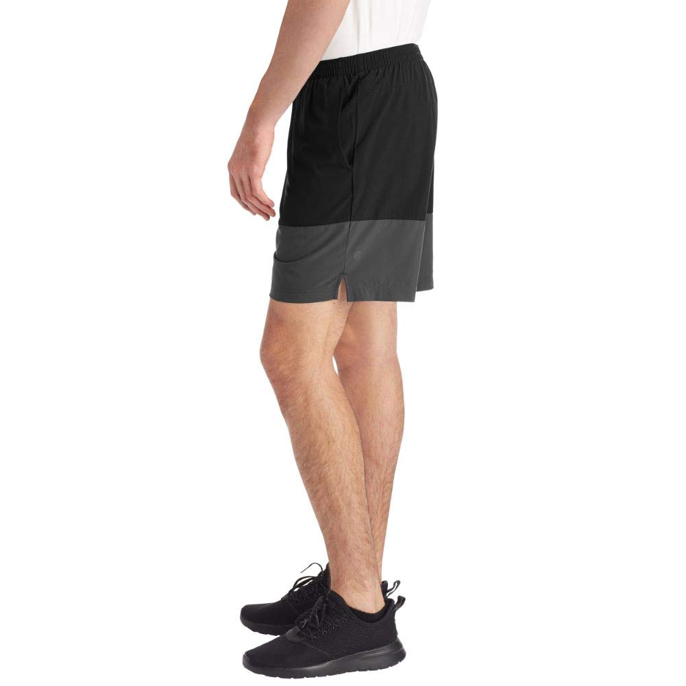 C9 Champion Men's Running Short-7" Inseam, Ebony/Railroad Gray, M