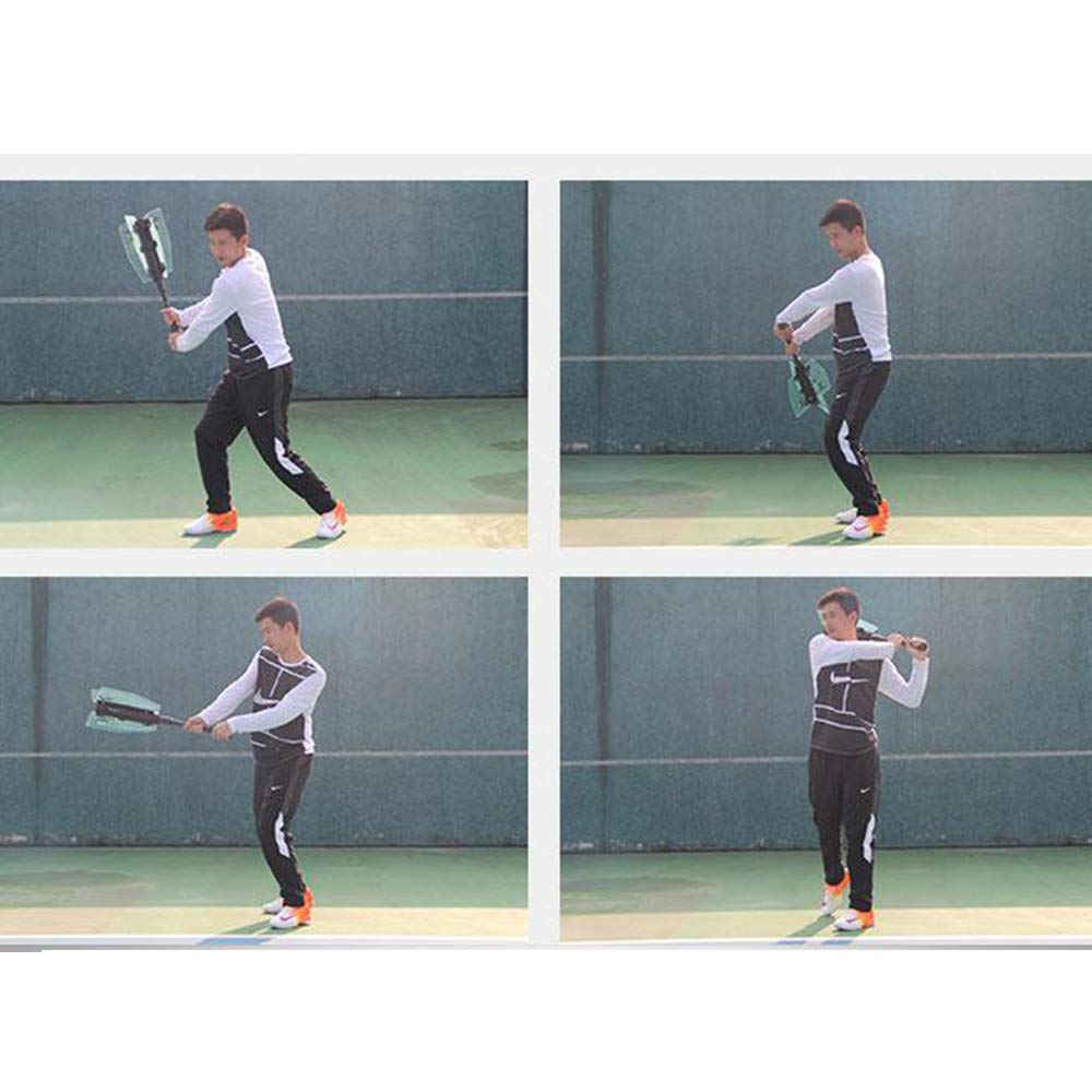 Power Resistance Tennis Racket Swing Trainer Practice Aid Speed Training Grip Which is Very Useful and Convenient.