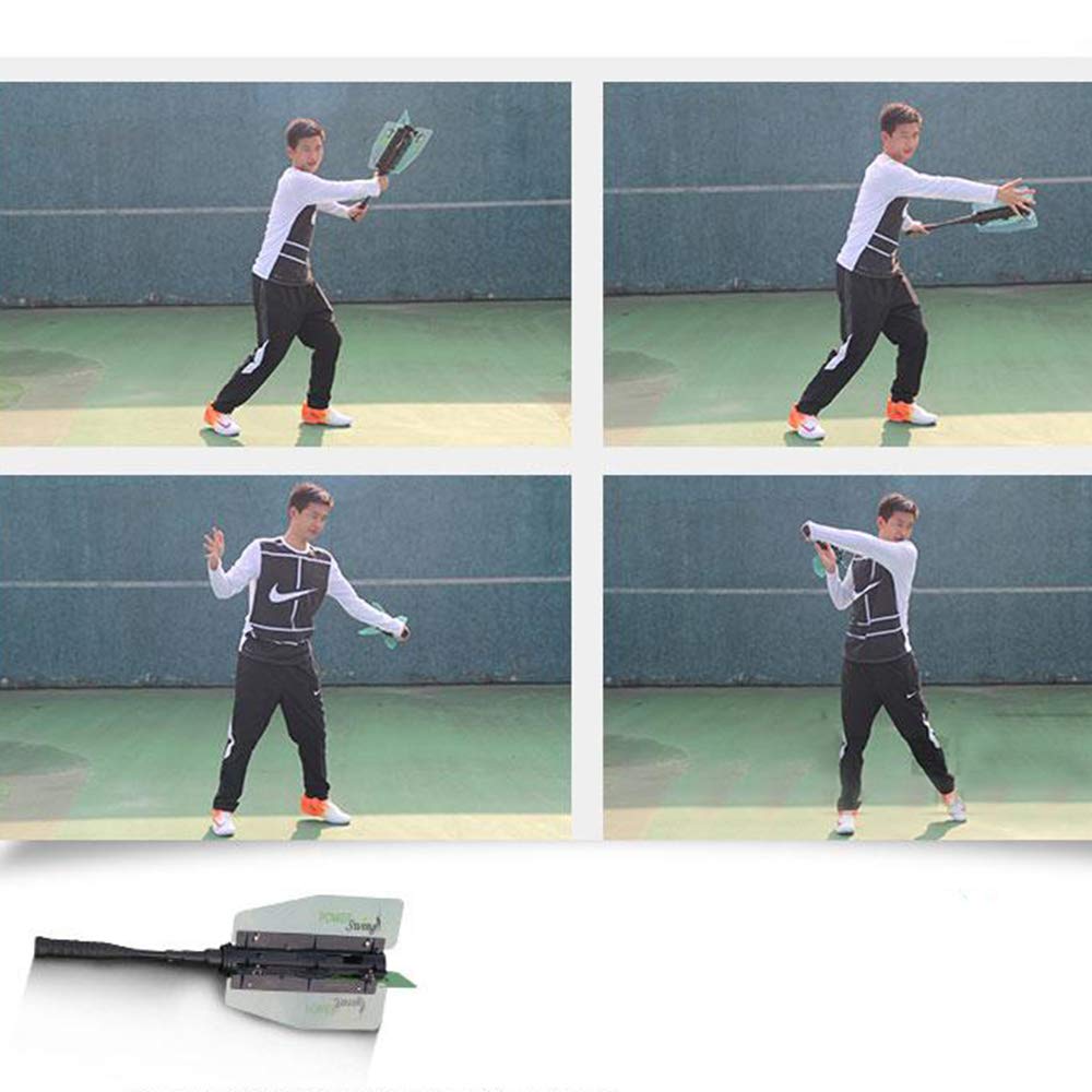 Power Resistance Tennis Racket Swing Trainer Practice Aid Speed Training Grip Which is Very Useful and Convenient.