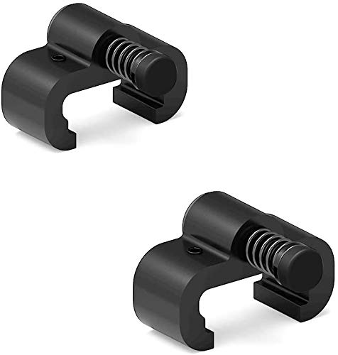 CCJH Sliding Barn Door Stop Upgrade Barn Door Stoppers Hardware for Top Track 1 Pair Black