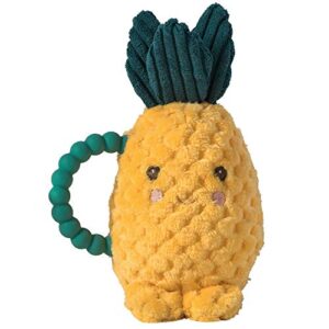 mary meyer teether baby rattle, 6-inches, sweetie pineapple