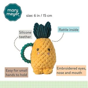 Mary Meyer Teether Baby Rattle, 6-Inches, Sweetie Pineapple