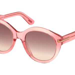 Tom Ford ROSANNA FT0661-72F SUNGLASSES Pink Frame w/Brown 54mm