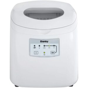 danby dim2500wdb portable ice maker, 120 v, steel, 2 lb, white (pack of 1)