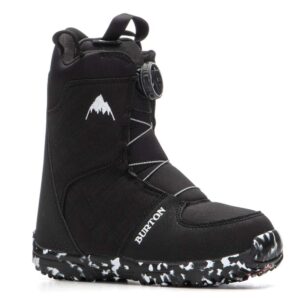 burton grom boa snowboard boots kid's sz 1k black