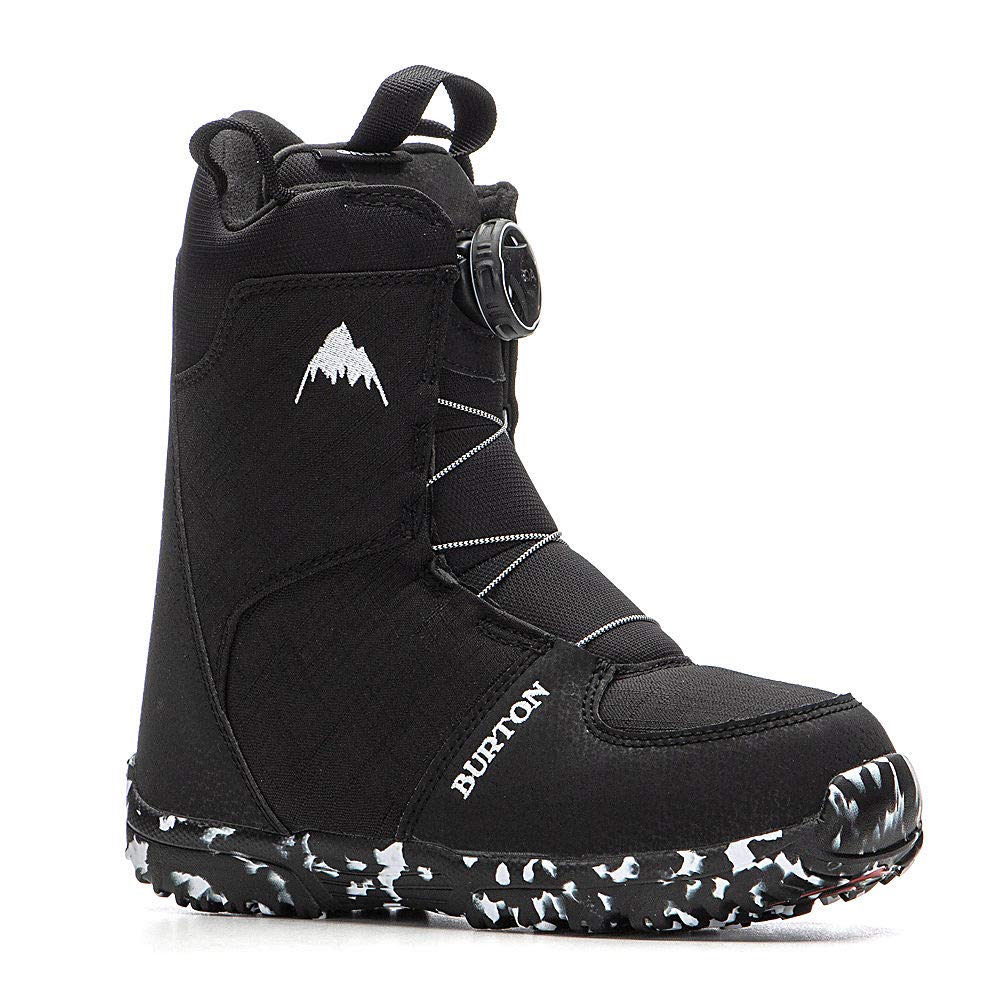 Burton Grom BOA Snowboard Boots Kid's Sz 1K Black