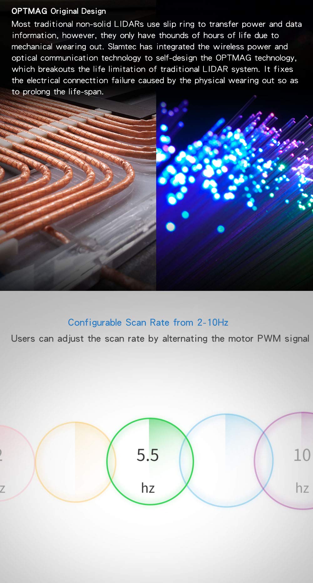 Slamtec RPLIDAR A1M8 2D 360 Degree 12 Meters Scanning Radius LIDAR Sensor Scanner for Obstacle Avoidance and Navigation of Robots