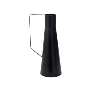 foreside home & garden black modern metal decorative vase, 79