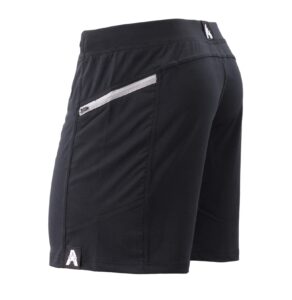 anthem athletics hyperflex 7 inch men's workout shorts - zipper pocket short for running, athletic & gym training - black onyx g2 - medium