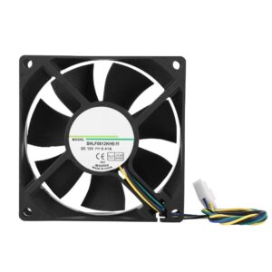 Computer CPU Cooling Fans, 12V Computer Fans,80 mm 4 Pin Dual Ball Bearing Computer Case Fans,Ultra Low Noise Cooler Silent Cooler,Support PWM