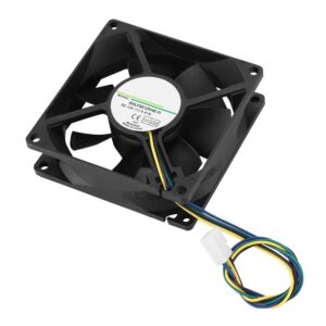 Computer CPU Cooling Fans, 12V Computer Fans,80 mm 4 Pin Dual Ball Bearing Computer Case Fans,Ultra Low Noise Cooler Silent Cooler,Support PWM