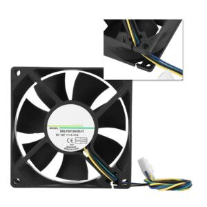 Computer CPU Cooling Fans, 12V Computer Fans,80 mm 4 Pin Dual Ball Bearing Computer Case Fans,Ultra Low Noise Cooler Silent Cooler,Support PWM