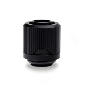 ekwb ek-quantum torque stc-10/13 compression fitting for soft tubing, 10/13mm (3/8" id, 1/2" od), black