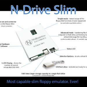 Nalbantov Floppy Disk USB Emulator N-Drive Industrial Slim for Prototrak M3 CNC