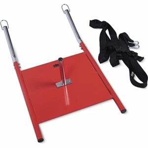 weight sled with harness | weighted drive & drag power sled with tow straps | speed, agility, strength, conditioning resistance training equipment for running, basketball, baseball, soccer & football