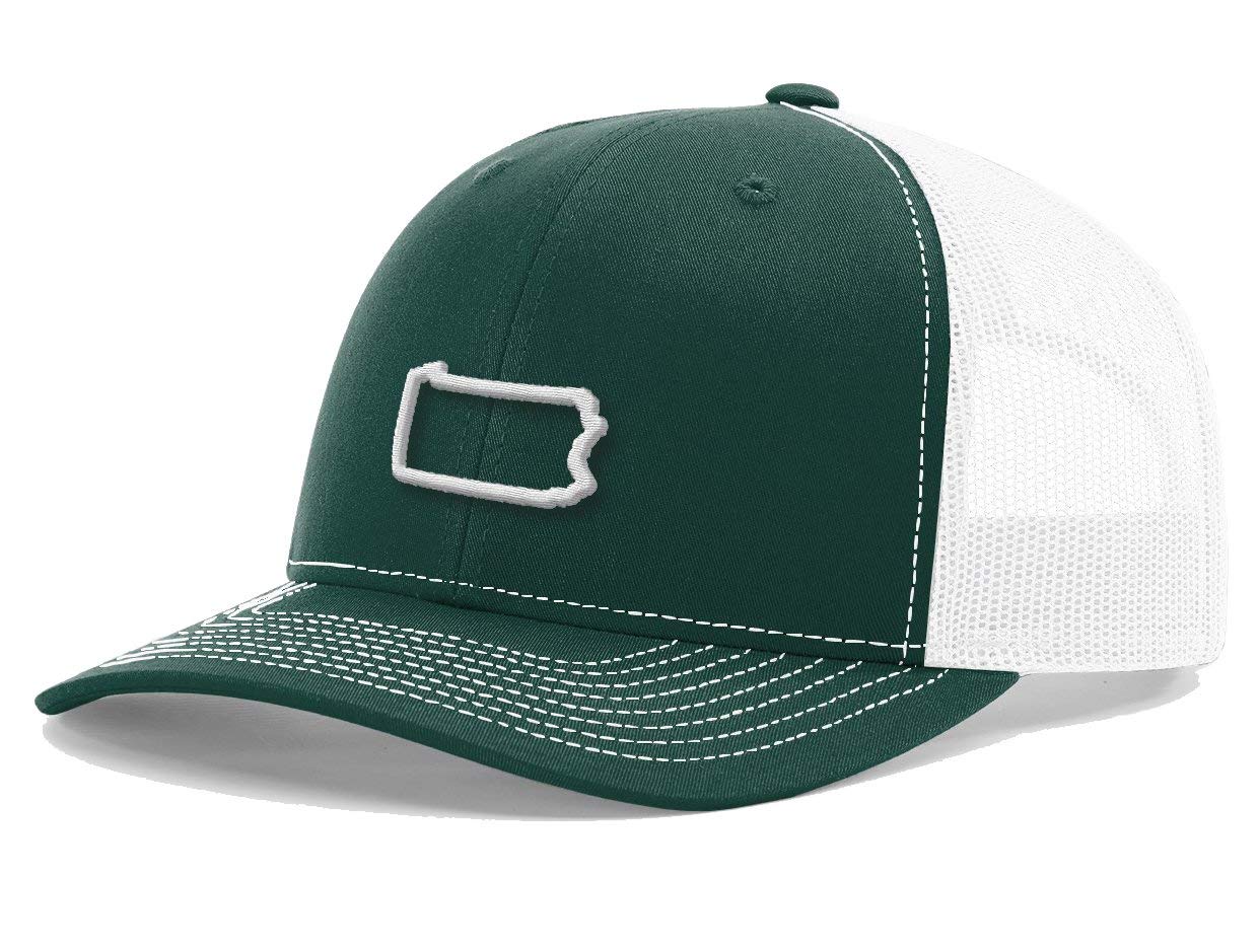 USAMM Pennsylvania Team Pride Snapback Richardson Trucker Hat (Dark Green/White-White Thread)