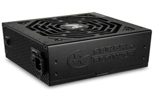 super flower leadex iii gold 750w 80+ gold, eco fanless & silent mode, full modular power supply, fluid dynamic bearing fan,10 year warranty, sf-750f14hg (750w)