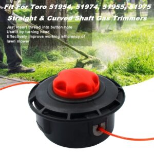 Kimsion 308923014 Reel Easy String Trimmer Head for Toro 51954, 51974, 51955, 51975 Straight & Curved Shaft Gas Trimmers