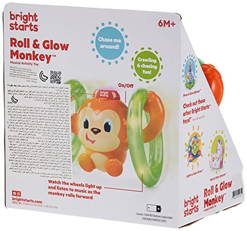 Japan Kids Toys - Bright Starts Bright Starts roll & Glow Monkey (52181) by Kids II *AF27*