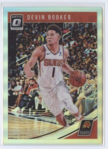 2018-19 donruss optic prizm holo refractor basketball #119 devin booker phoenix suns official nba trading card from panini america