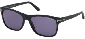 tom ford giulio ft 0698, matte black/blue, men's sunglasses, 59/18/145