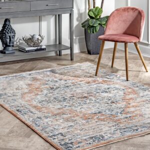 nuloom piper faded transitional area rug, 4x6, beige