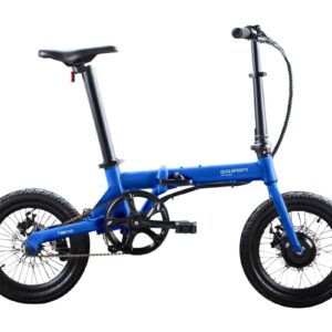 QUALISPORTS Nemo Folding Electric Bike Compact Ebike 250W Front Hub Motor 36V 7Ah Removable LG Battery Lightweight 16" Single Speed Foldable Bicycle City Commuter UL 2849 Certified 34 Pounds