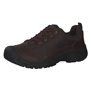 keen men's targhee 3 oxford casual hiking shoes, dark earth/mulch, 11.5 wide