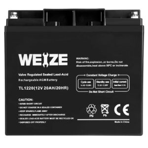 weize 12v 20ah lead acid battery replace ub12200 fm12200 6fm20 exp12200 12v 20ah 22ah batteries