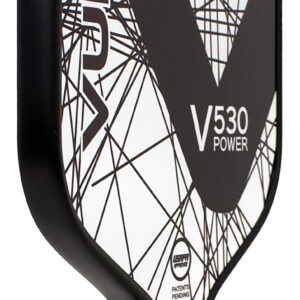 Vulcan | V530 Pickleball Paddle | Power Performance | Polypropylene Core - Carbon Fiber Surface | USAP Approved | Black Lazer