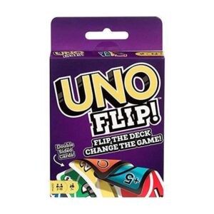 iseasy uno playing card game mattel games wild card uno flip uno (wild card uno)